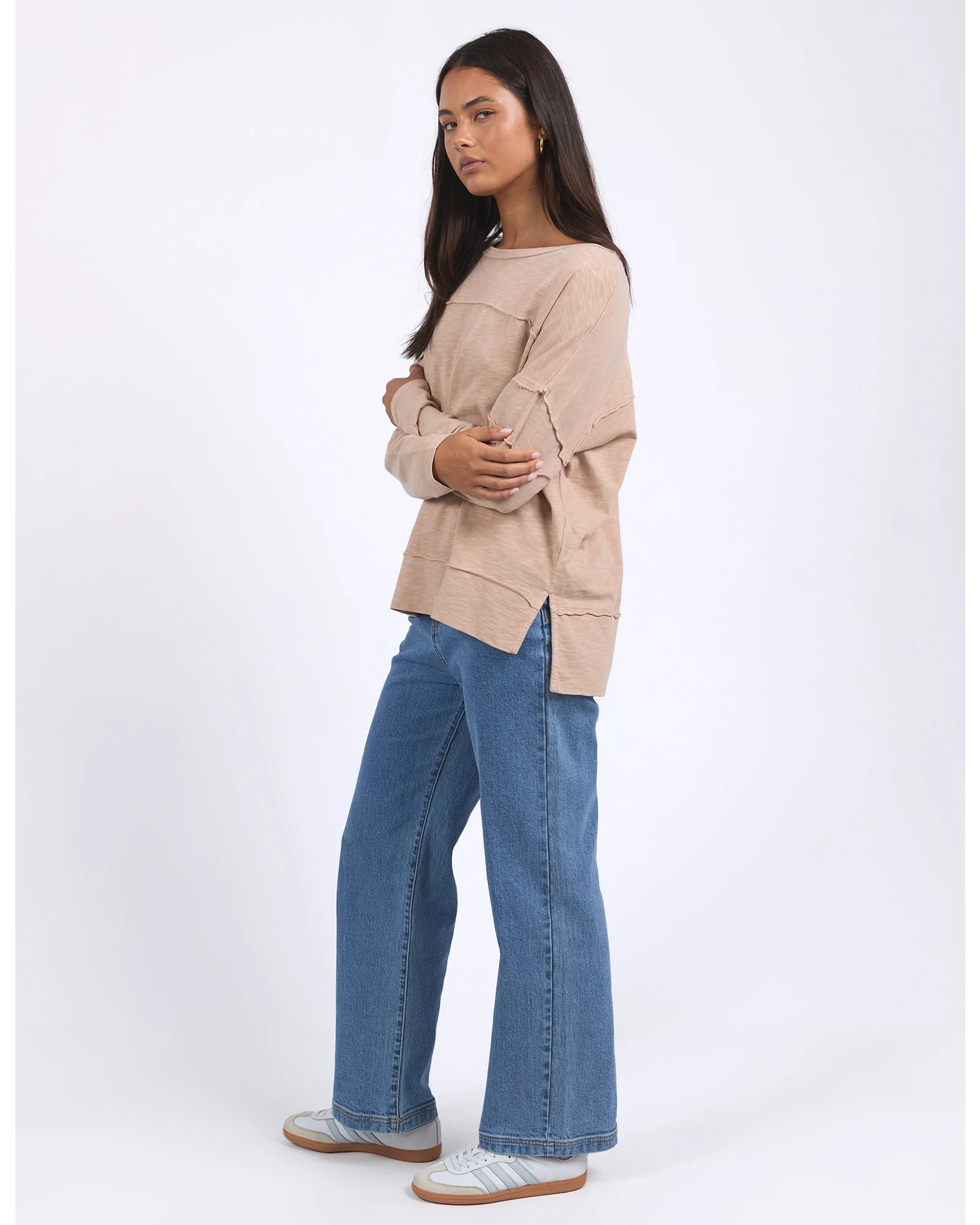 Jayne Throw On Top - Oatmeal – The Cozy Corner