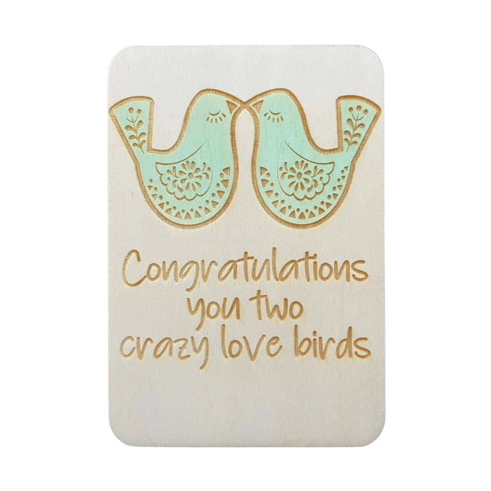 Congratulations Love Birds - Keep Card – The Cozy Corner